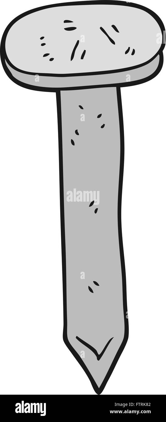 freehand drawn cartoon nail Stock Vector Image & Art - Alamy