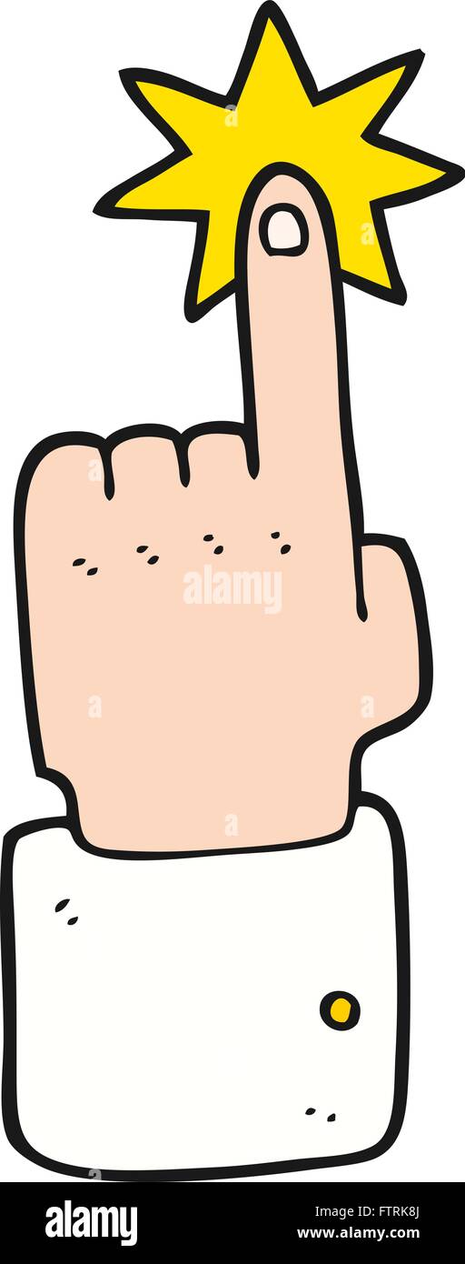 freehand drawn cartoon pointing hand Stock Vector Image & Art - Alamy