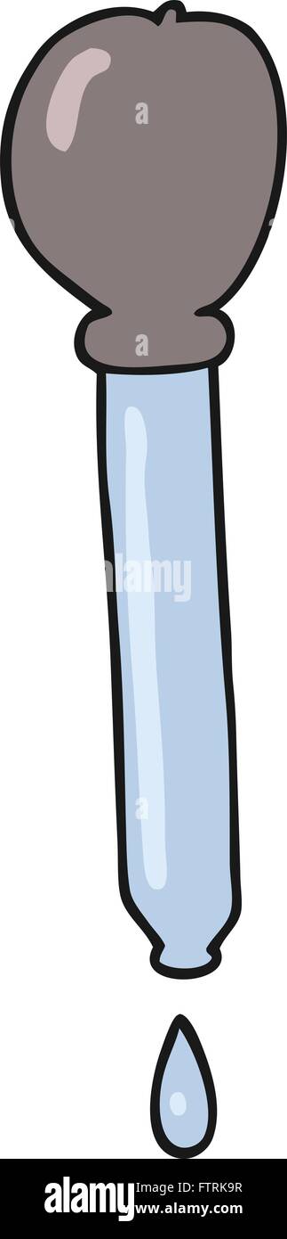 freehand drawn cartoon pipette dripping Stock Vector Image & Art - Alamy