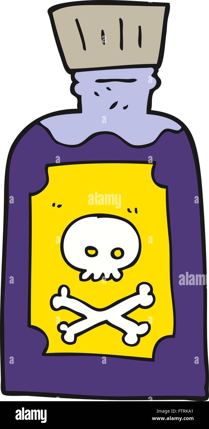 freehand drawn cartoon poison Stock Vector Image & Art - Alamy