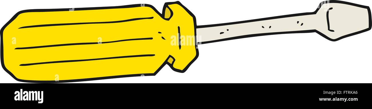 freehand drawn cartoon screwdriver Stock Vector Image & Art - Alamy