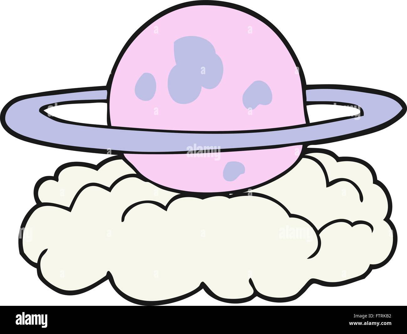 freehand drawn cartoon alien planet Stock Vector Image & Art - Alamy