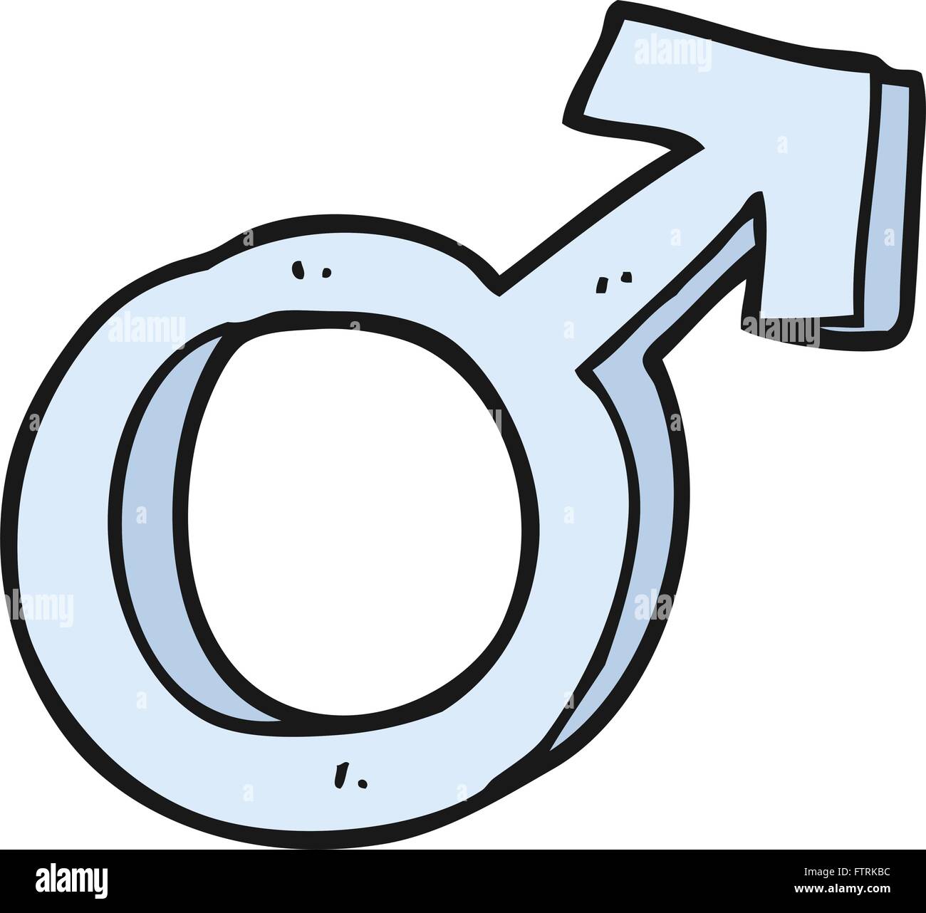 freehand drawn cartoon male symbol Stock Vector Image & Art - Alamy