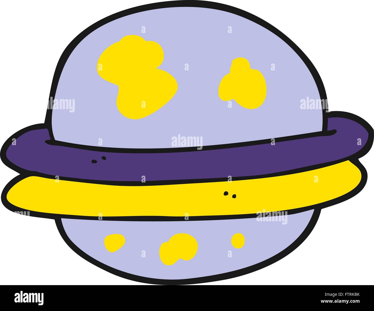 freehand drawn cartoon alien planet Stock Vector Image & Art - Alamy