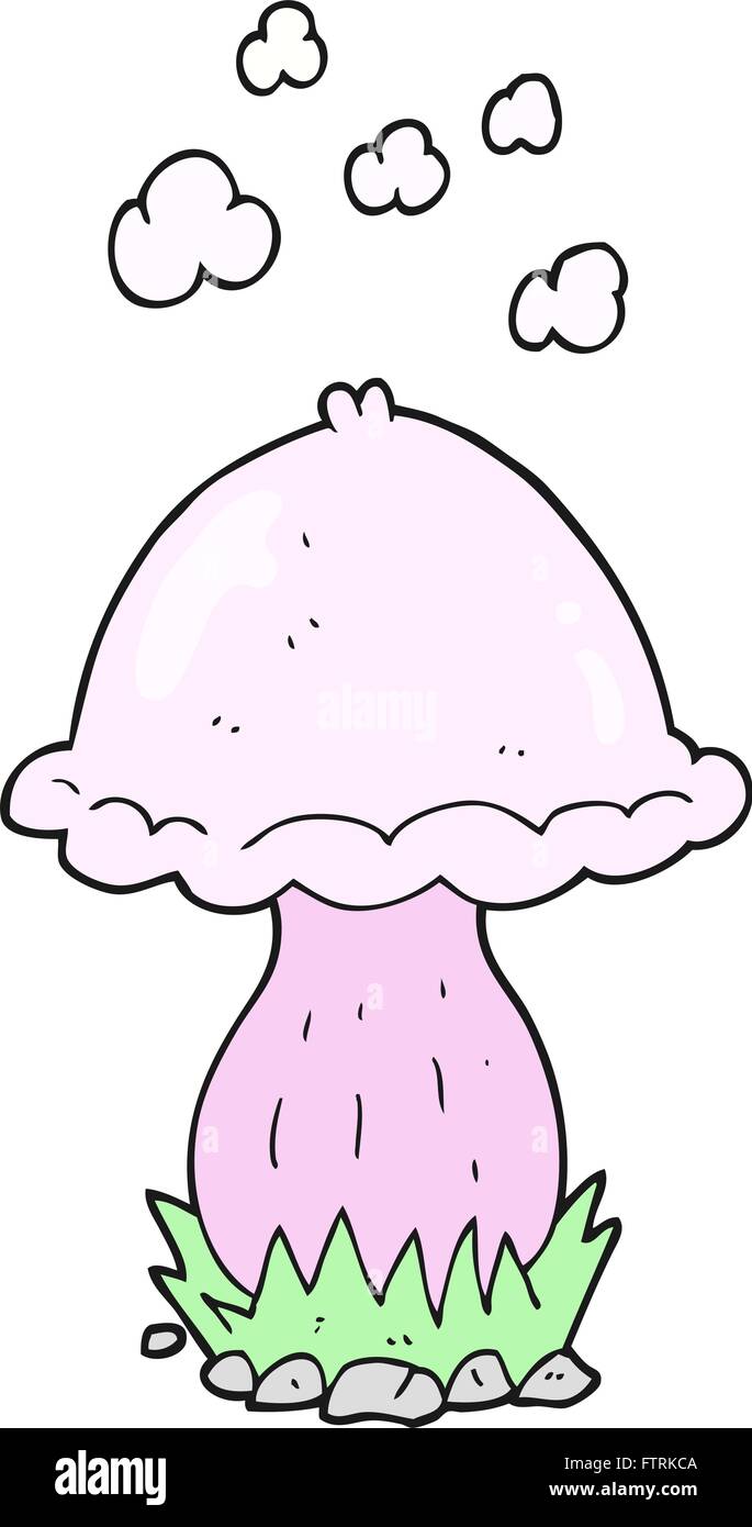 freehand drawn cartoon toadstool Stock Vector Image & Art - Alamy