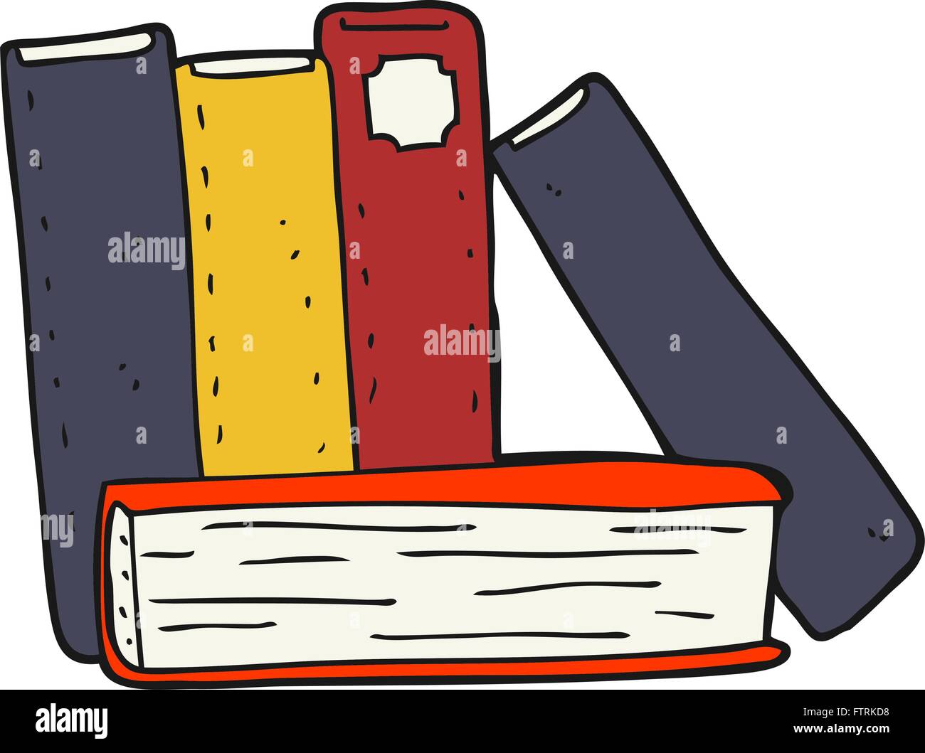 freehand drawn cartoon books Stock Vector Image & Art - Alamy