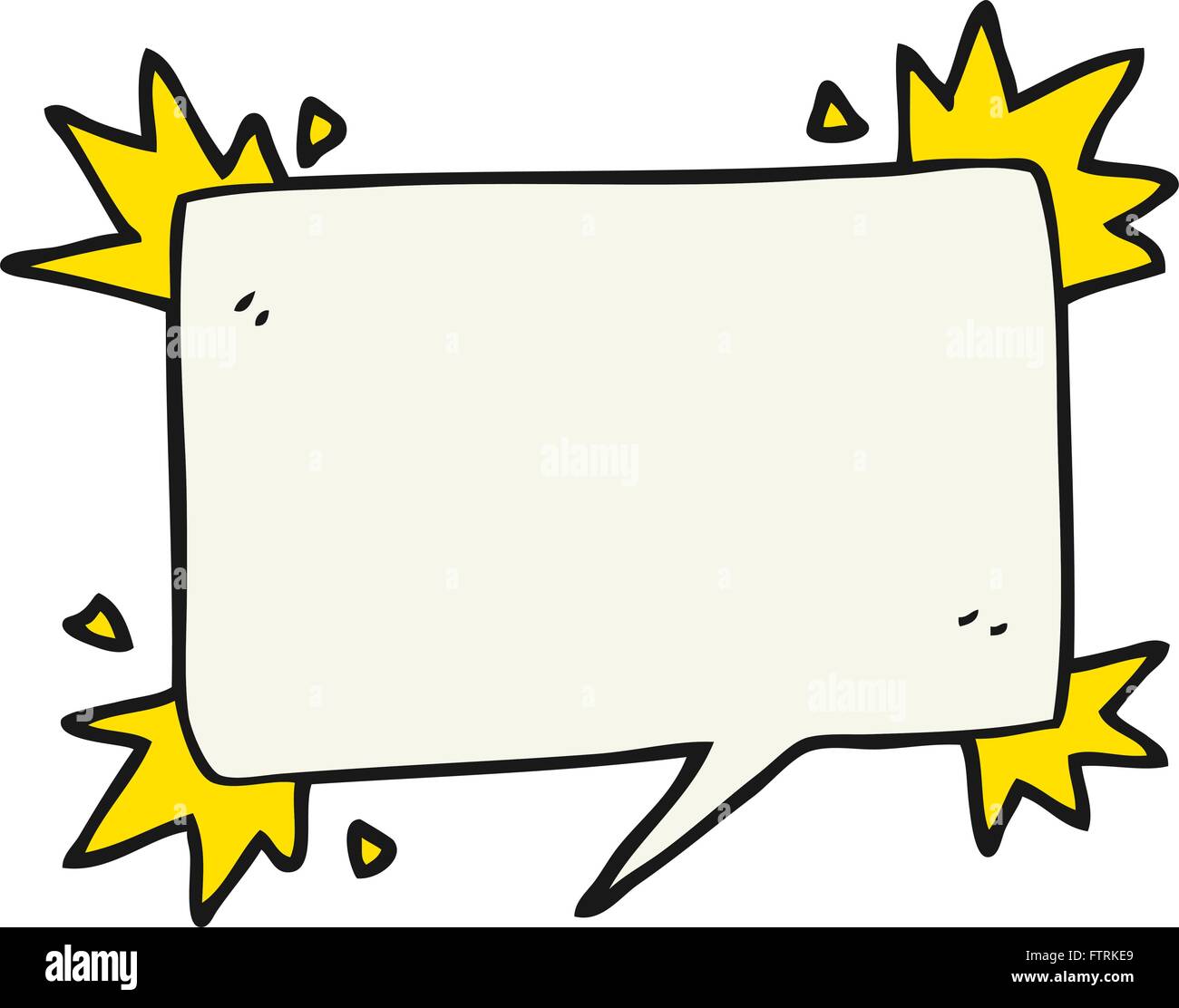 freehand drawn cartoon speech bubble symbol Stock Vector Image & Art ...