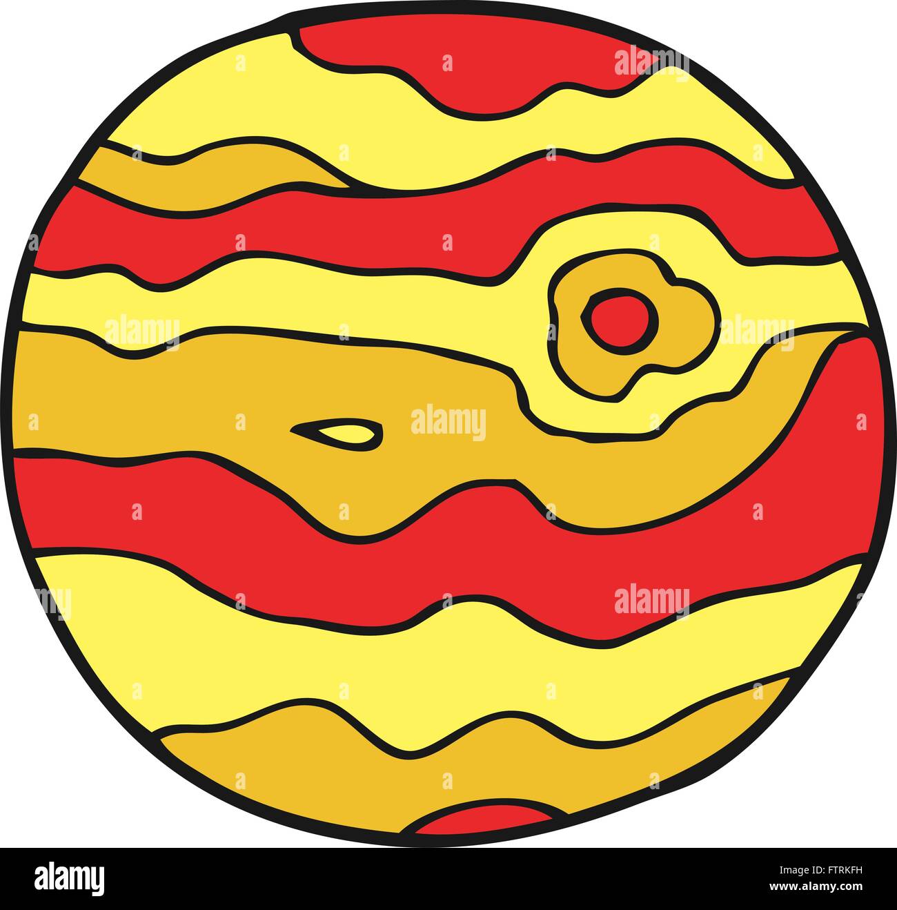freehand drawn cartoon alien planet Stock Vector Image & Art - Alamy