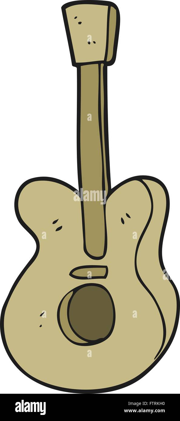freehand drawn cartoon guitar Stock Vector Image & Art - Alamy