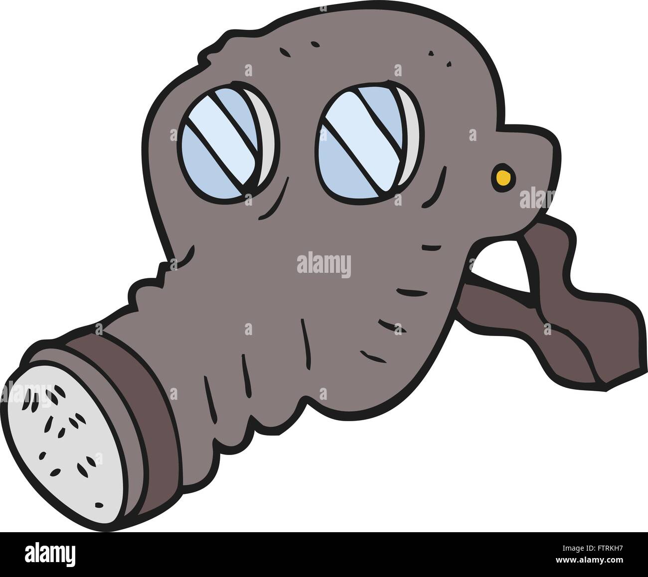 freehand drawn cartoon gas mask Stock Vector Image & Art - Alamy