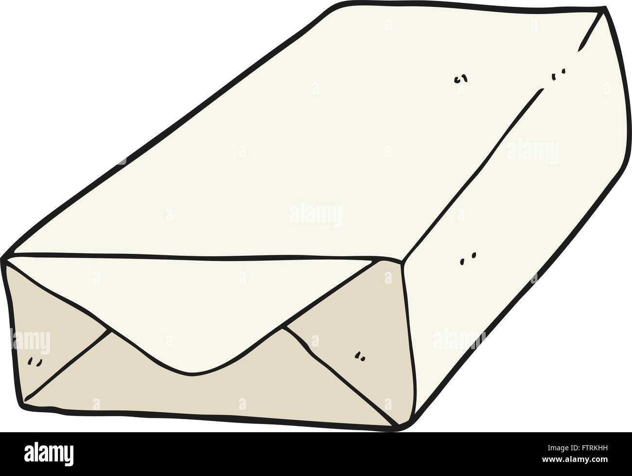 freehand drawn cartoon pack of office paper Stock Vector Image & Art ...