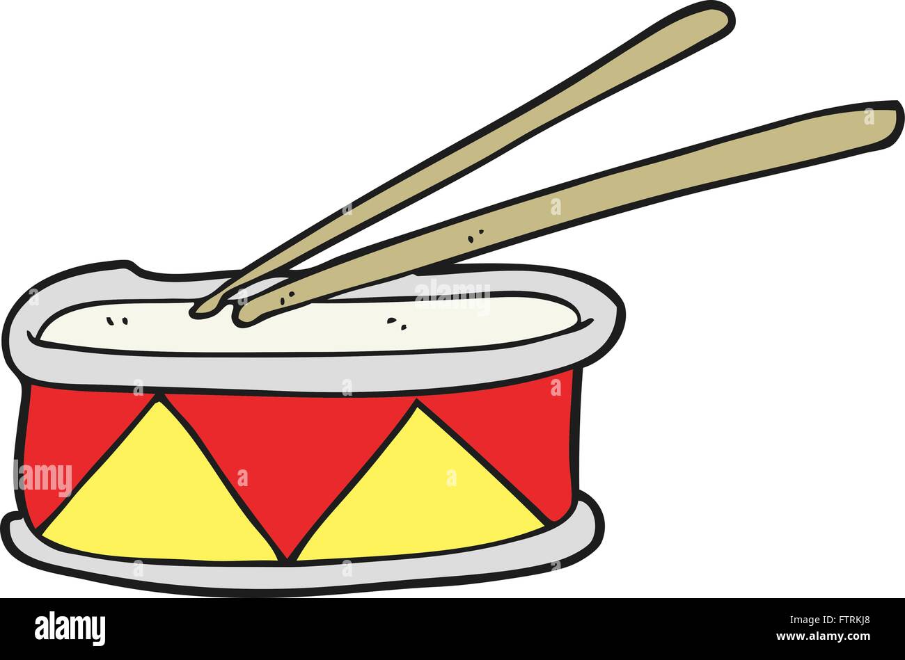 freehand drawn cartoon drum Stock Vector Image & Art - Alamy