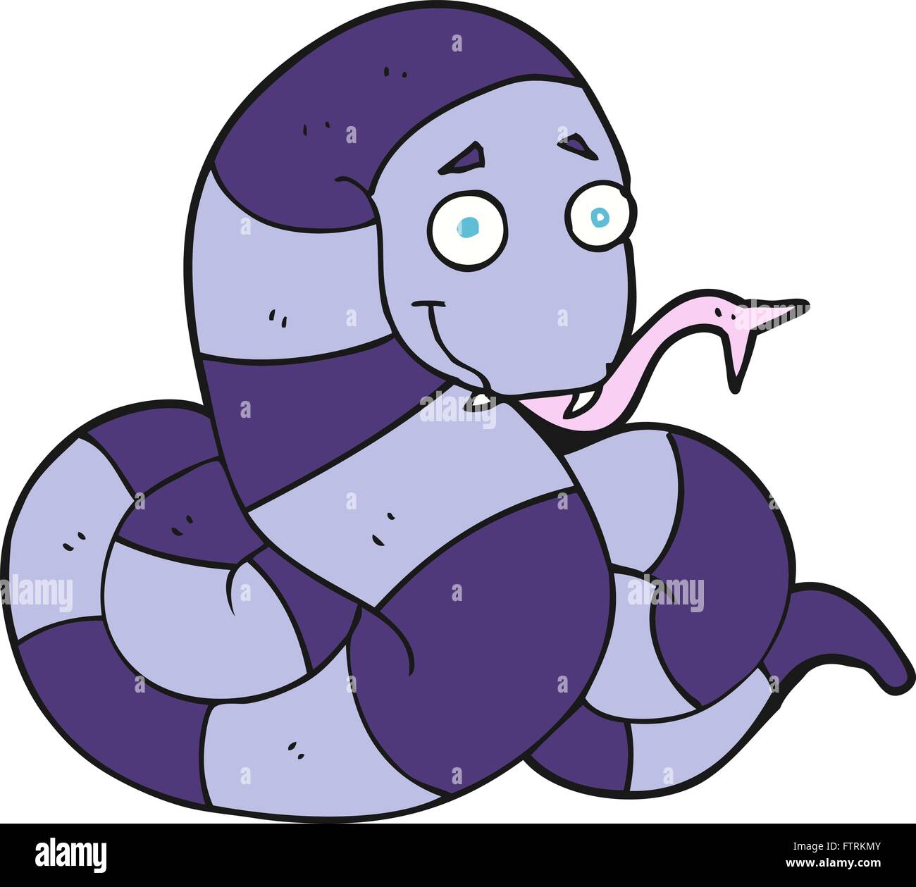 freehand drawn cartoon snake Stock Vector Image & Art - Alamy