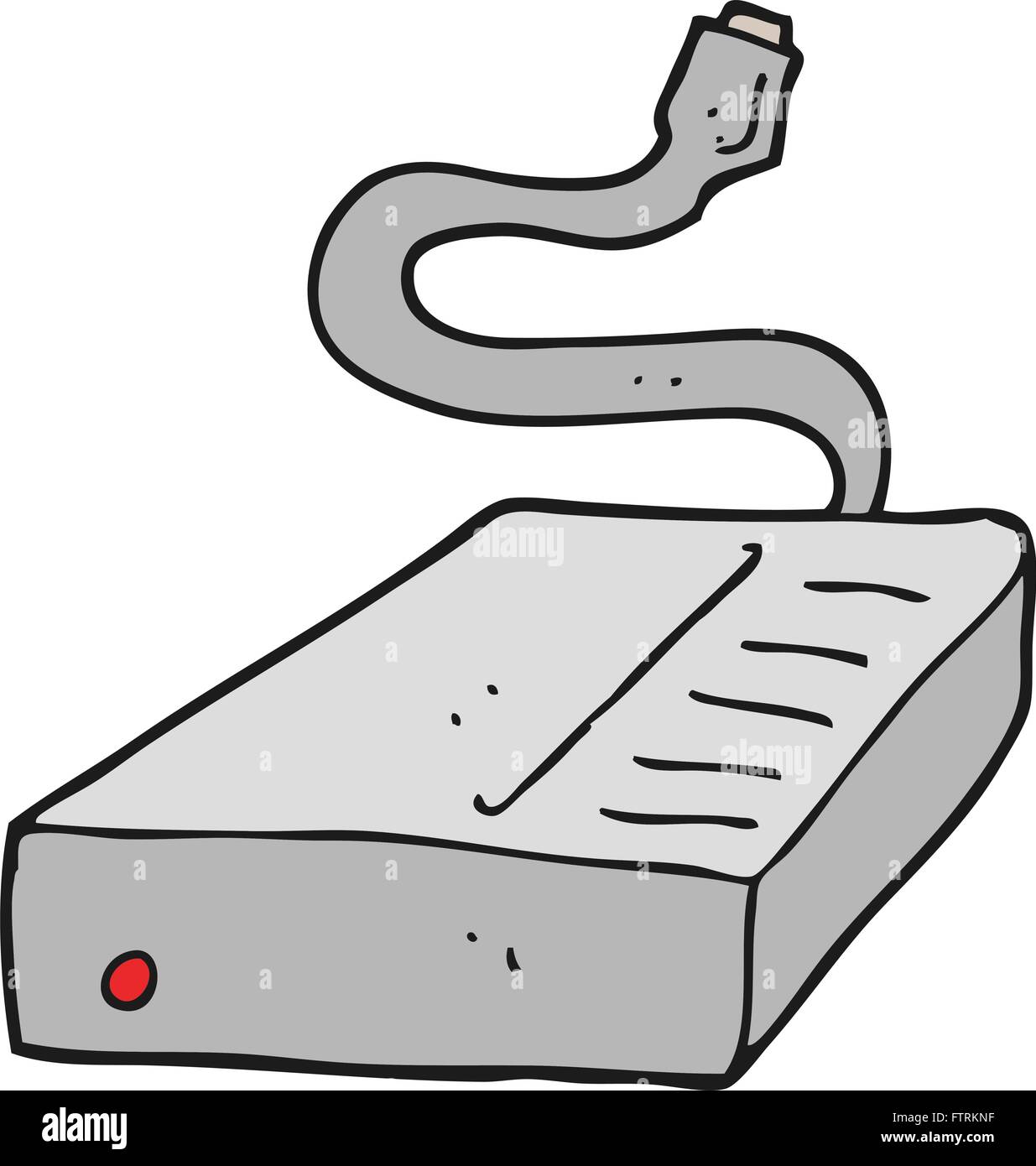 freehand drawn cartoon hard drive Stock Vector Image & Art - Alamy