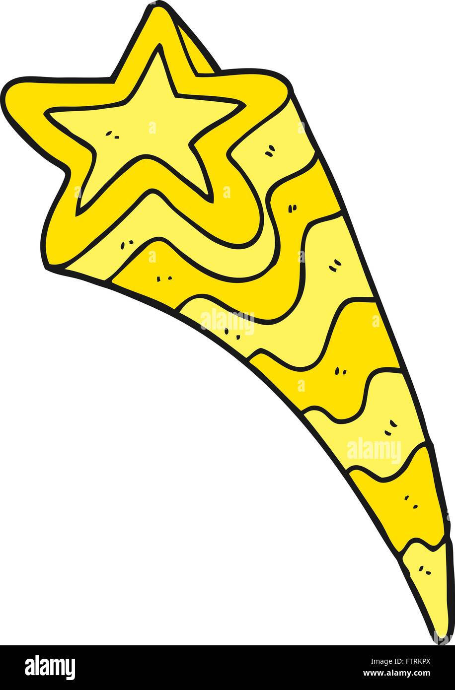 freehand drawn cartoon shooting star Stock Vector Image & Art - Alamy