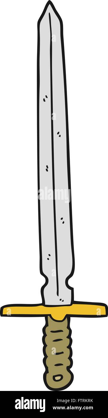 freehand drawn cartoon sword Stock Vector Image & Art - Alamy
