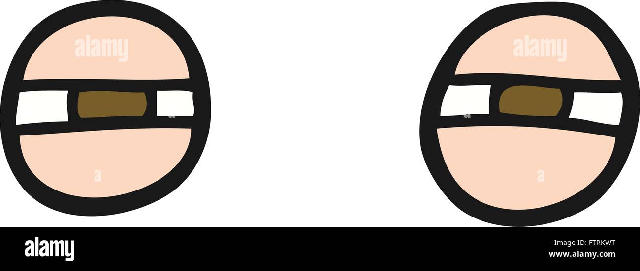 freehand drawn cartoon suspicious eyes Stock Vector Image & Art - Alamy
