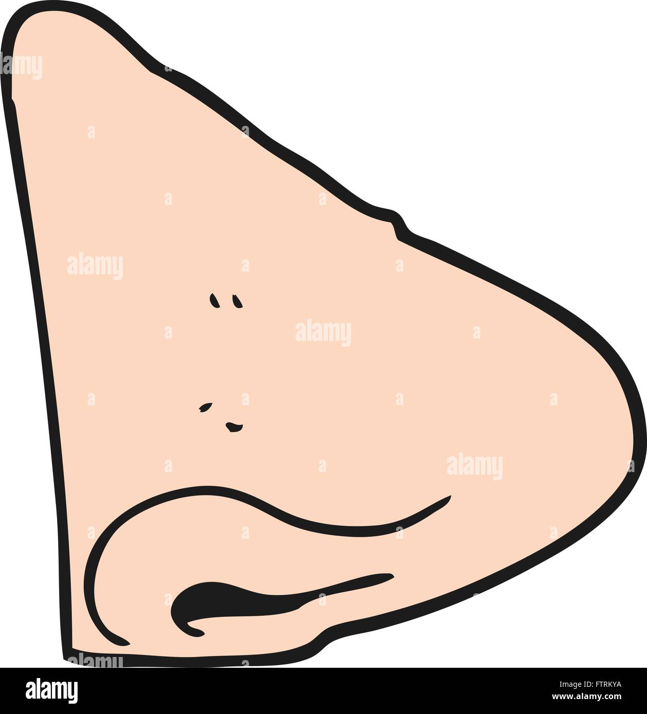 freehand drawn cartoon nose Stock Vector Image & Art - Alamy