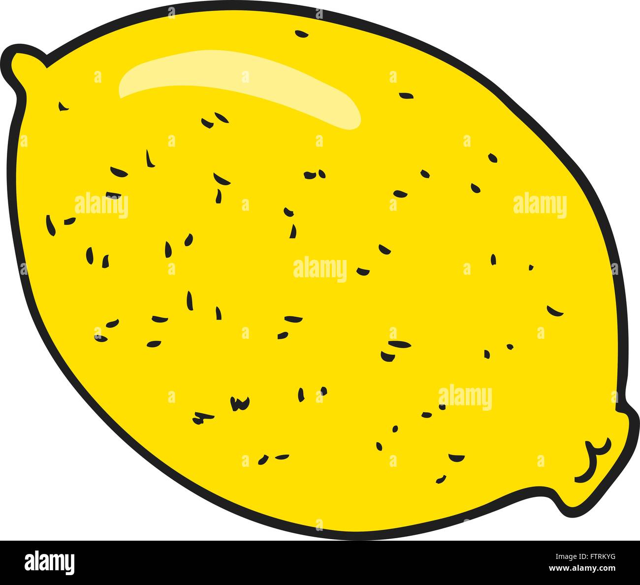 freehand drawn cartoon lemon Stock Vector Image & Art - Alamy