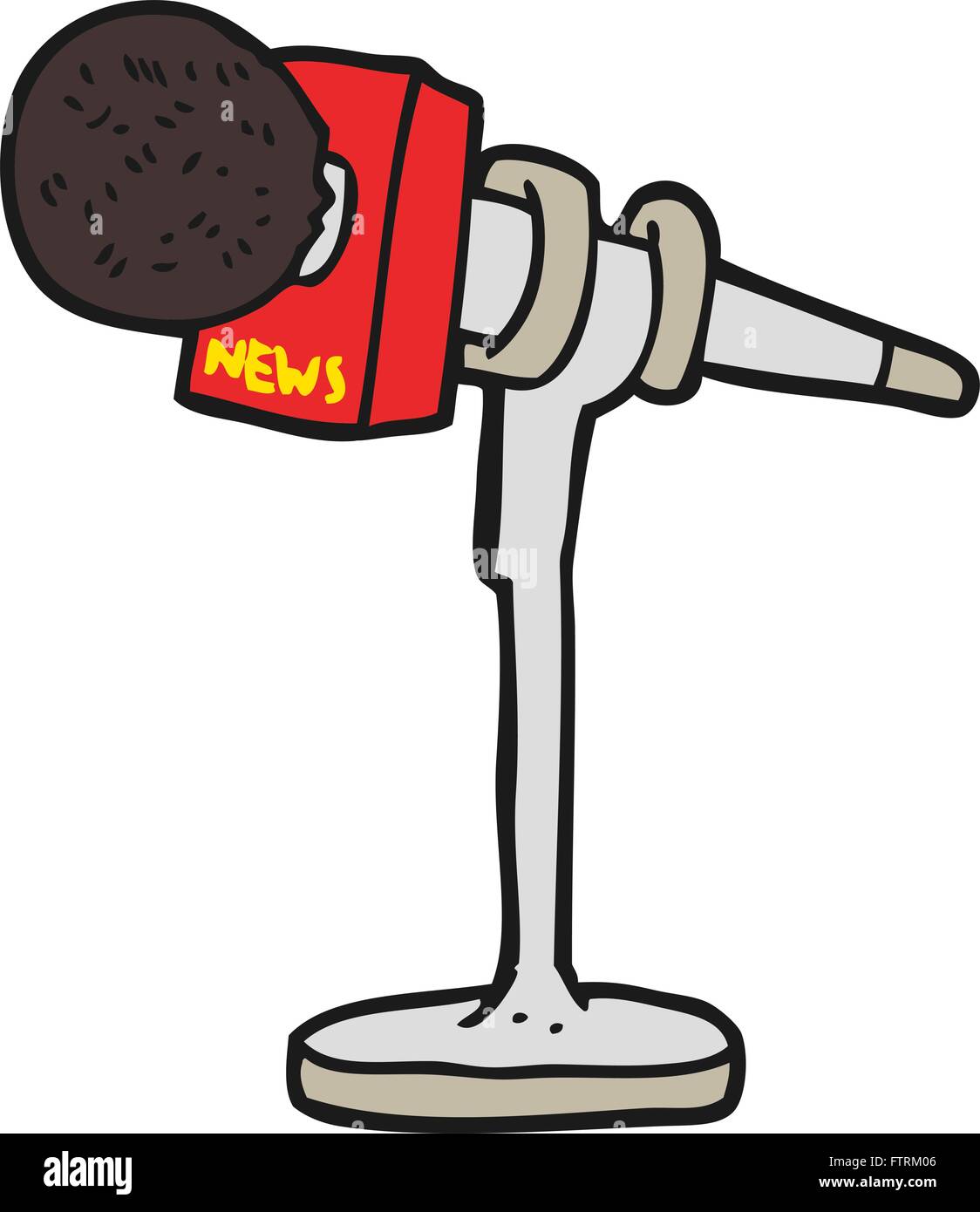 freehand drawn cartoon microphone Stock Vector Image & Art - Alamy