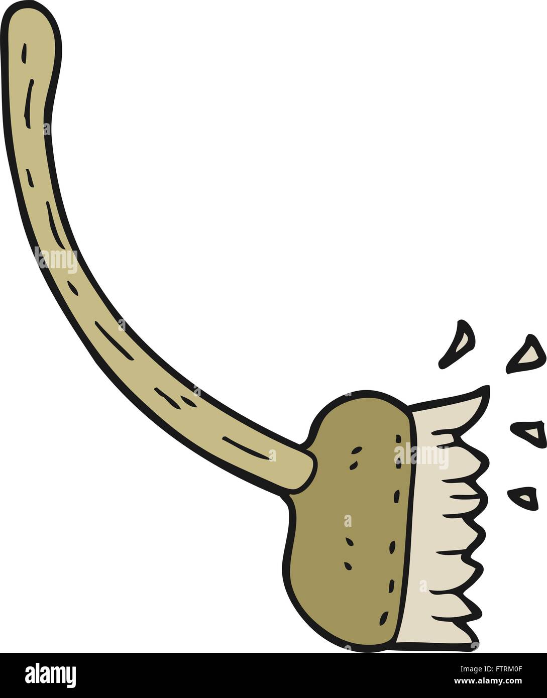 freehand drawn cartoon sweeping brush Stock Vector Image & Art - Alamy