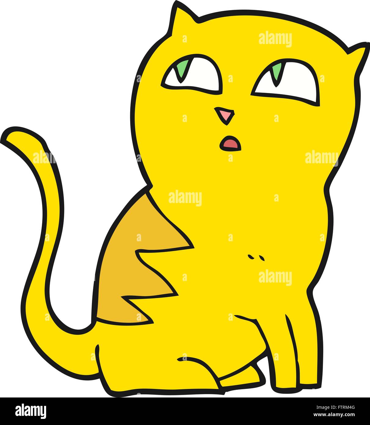 freehand drawn cartoon cat Stock Vector Image & Art - Alamy
