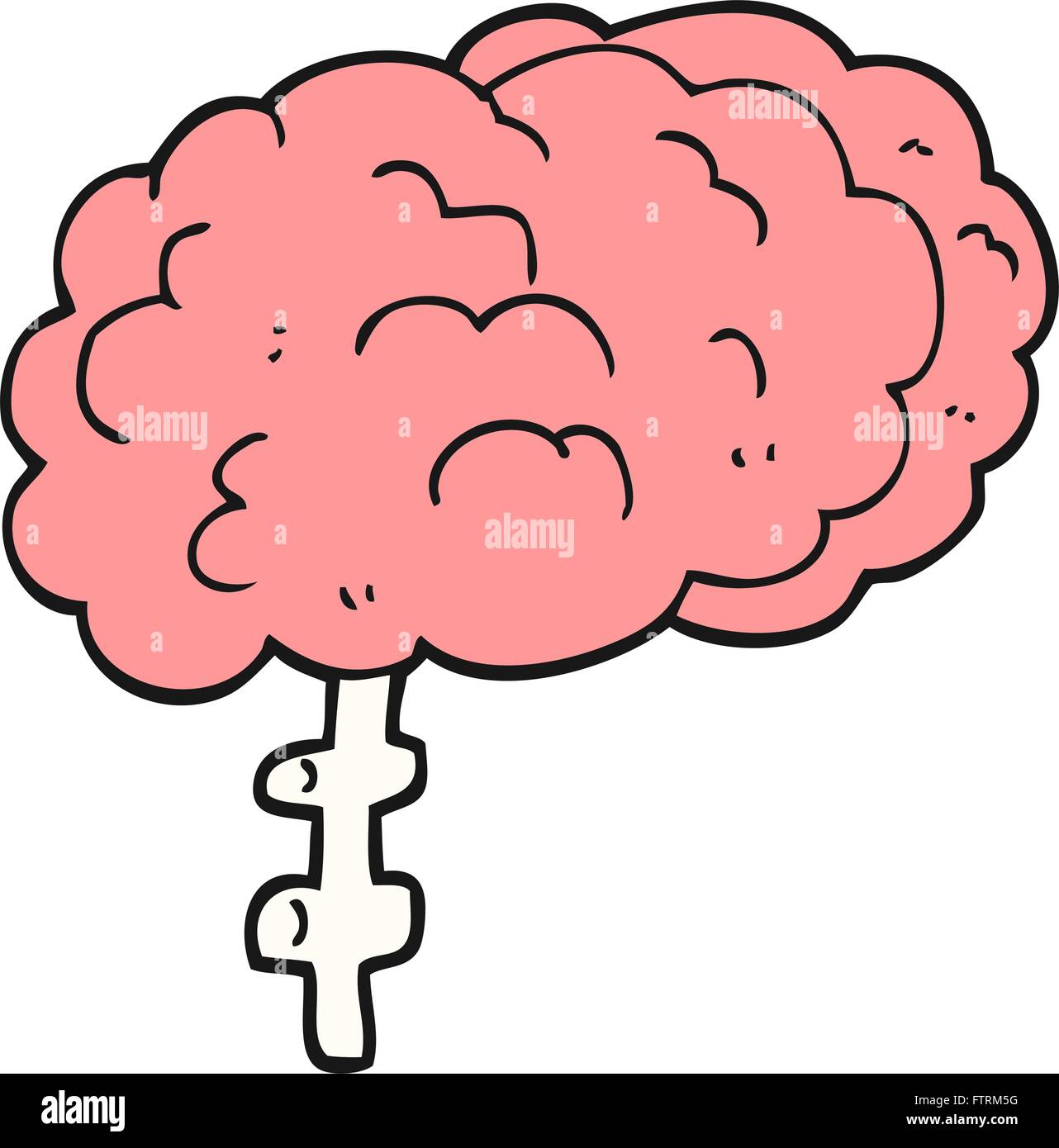 freehand drawn cartoon brain Stock Vector Image & Art - Alamy