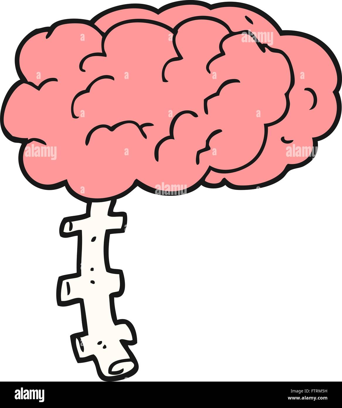 freehand drawn cartoon brain Stock Vector Image & Art - Alamy