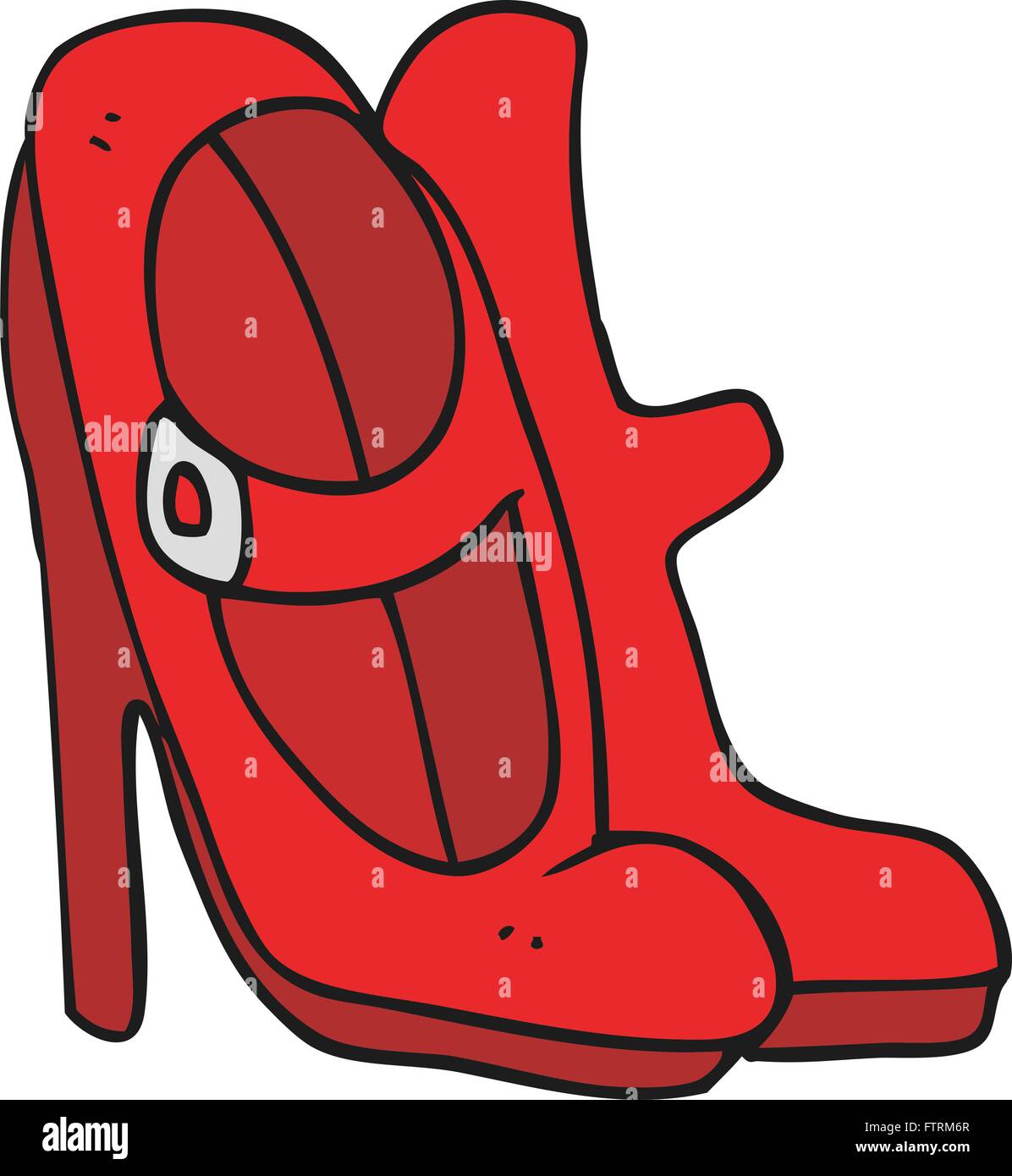 freehand drawn cartoon high heeled shoes Stock Vector Image & Art - Alamy