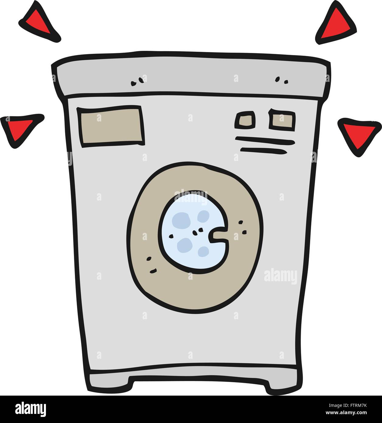 Washing machine cartoon doodle hi-res stock photography and images - Alamy
