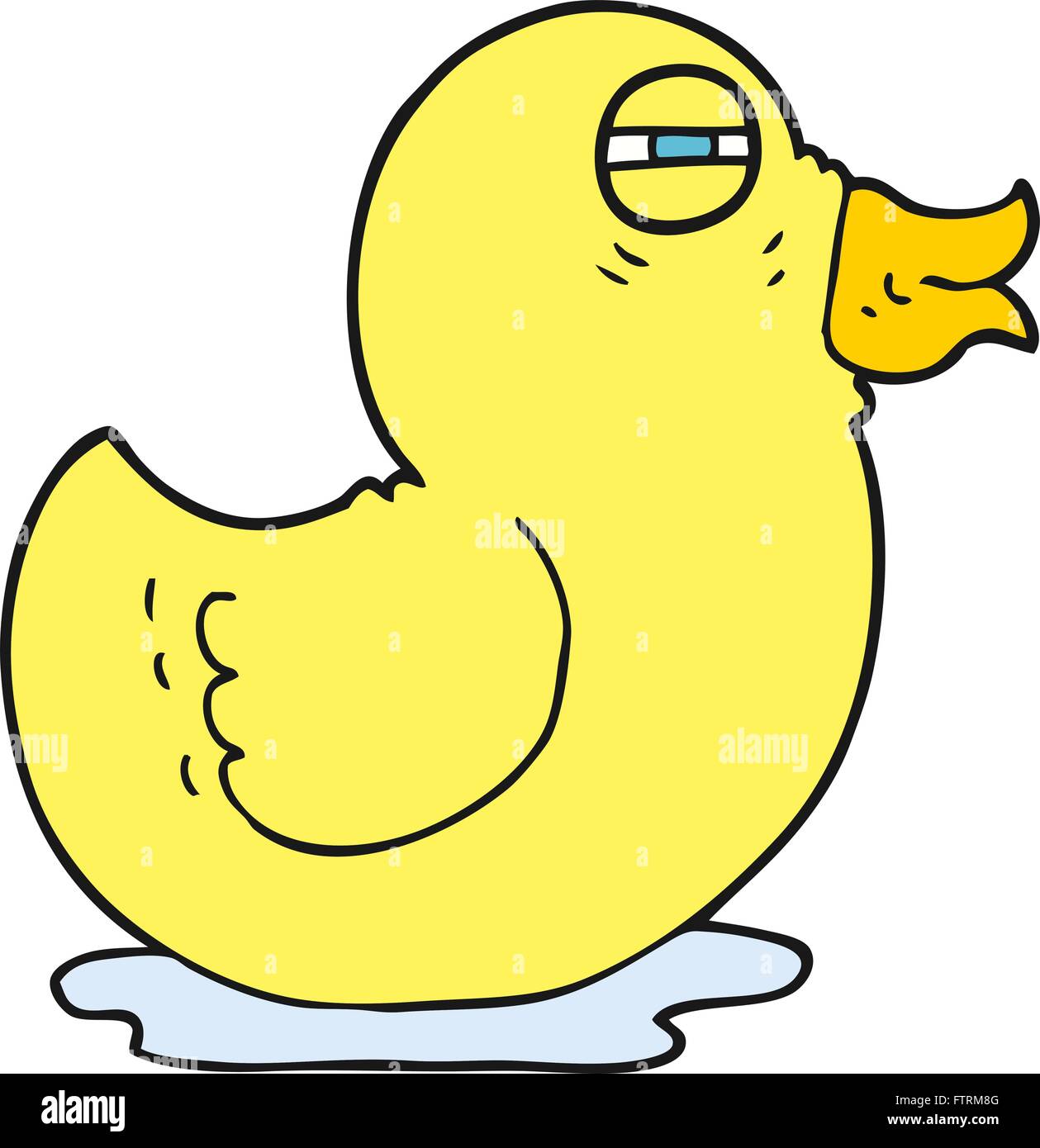 freehand drawn cartoon rubber duck Stock Vector Image & Art - Alamy