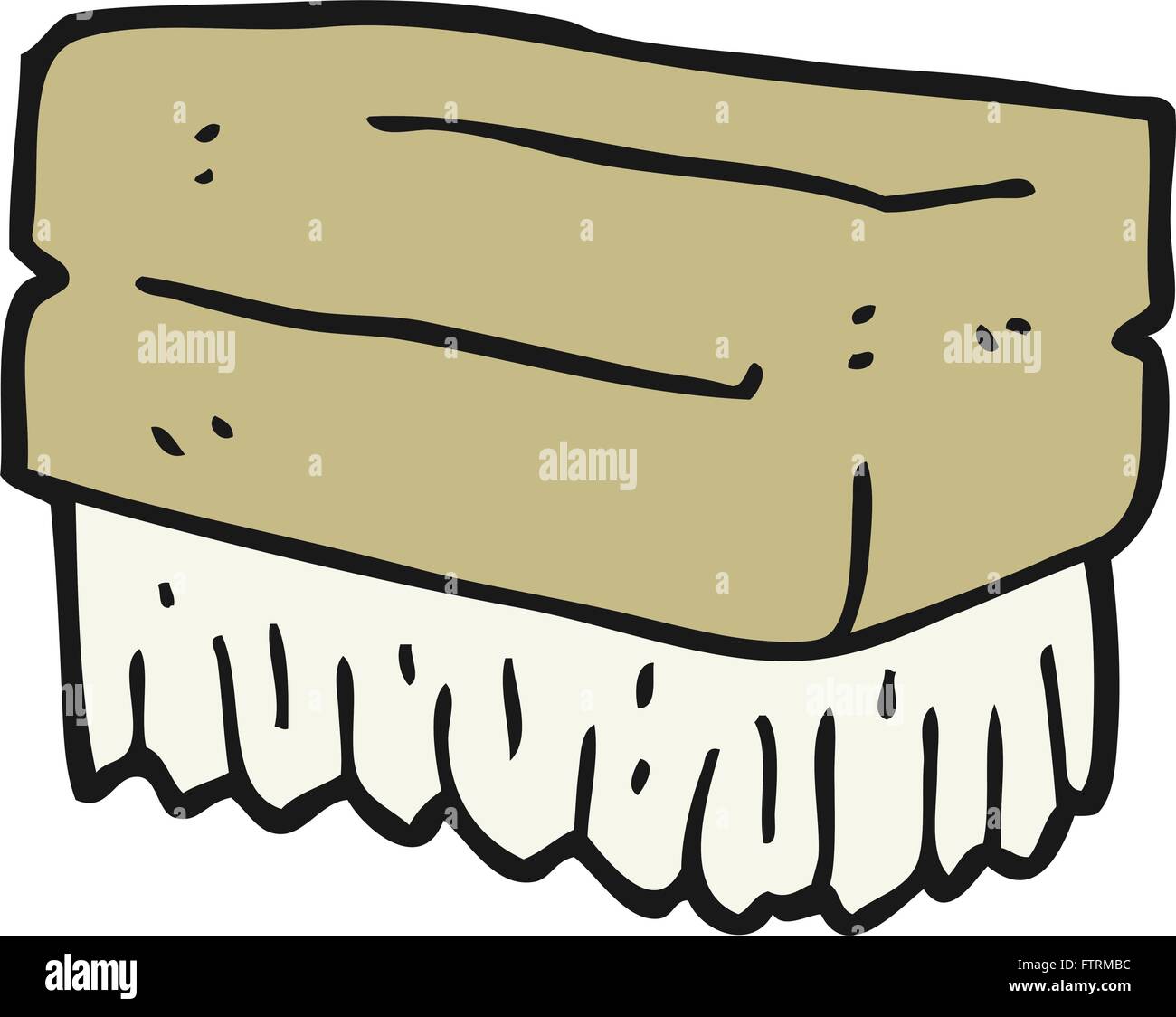 freehand drawn cartoon scrubbing brush Stock Vector Image & Art - Alamy