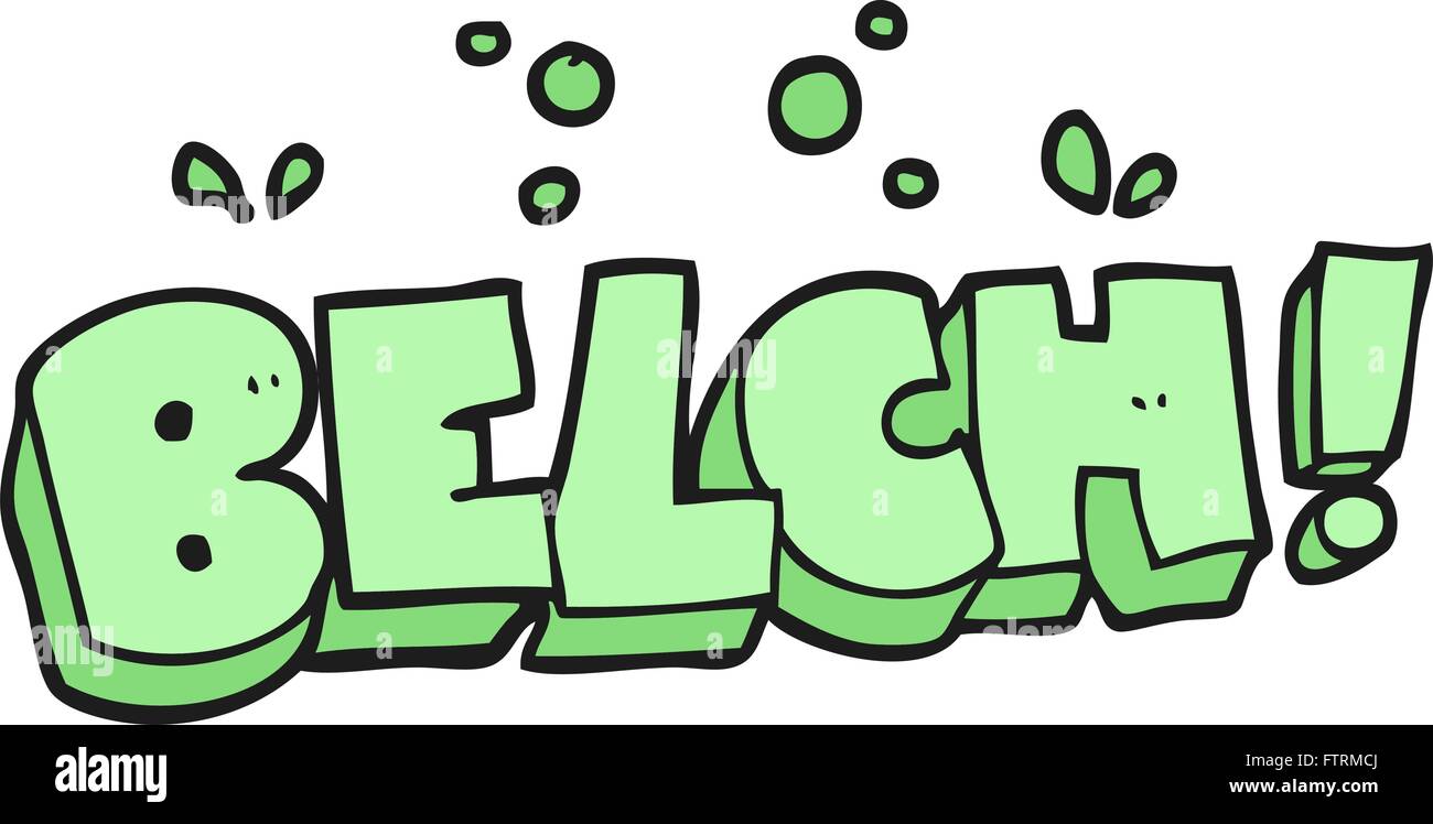 freehand drawn cartoon belch text Stock Vector Image & Art - Alamy