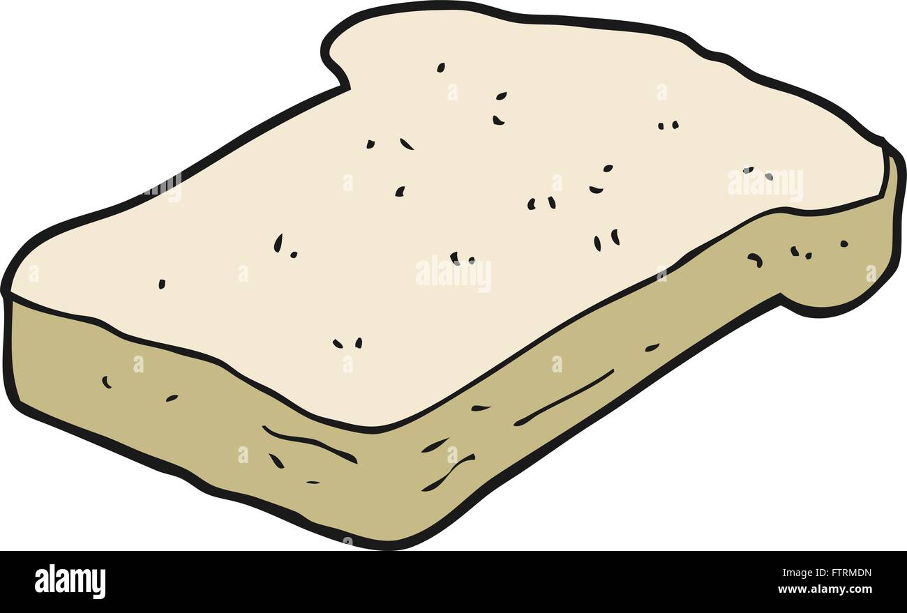 freehand drawn cartoon bread slice Stock Vector Image & Art - Alamy