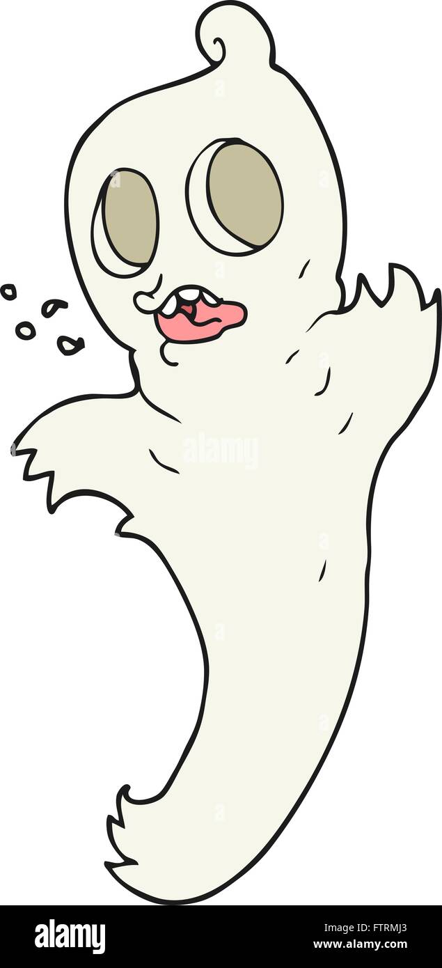 freehand drawn cartoon ghost Stock Vector Image & Art - Alamy