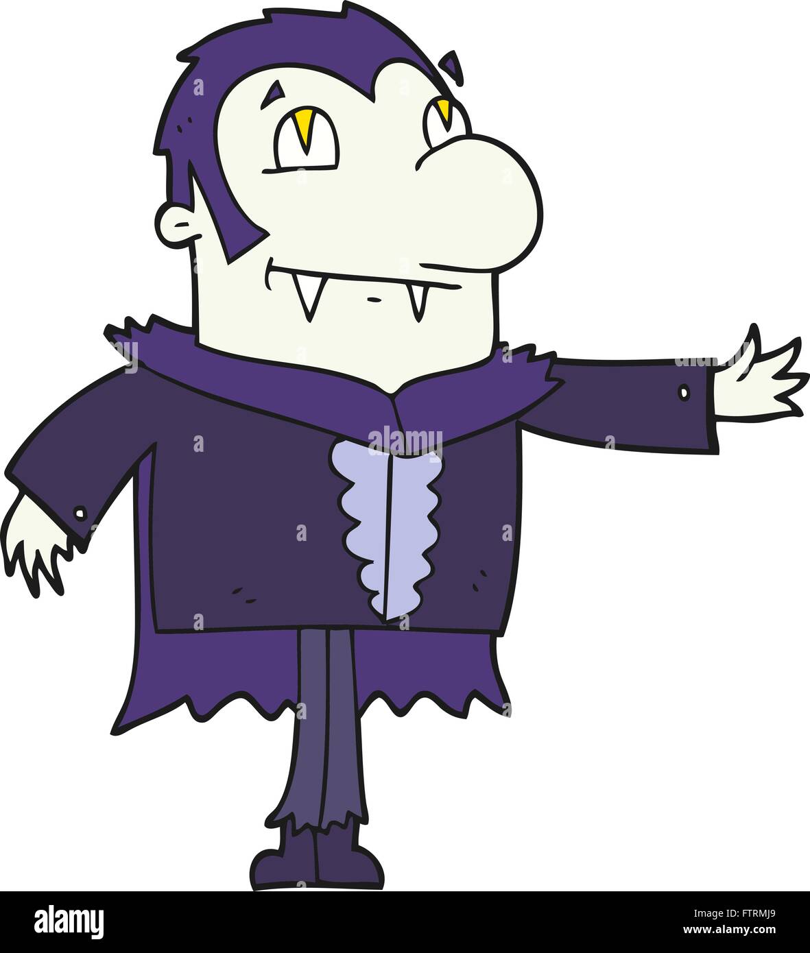 freehand drawn cartoon vampire Stock Vector Image & Art - Alamy