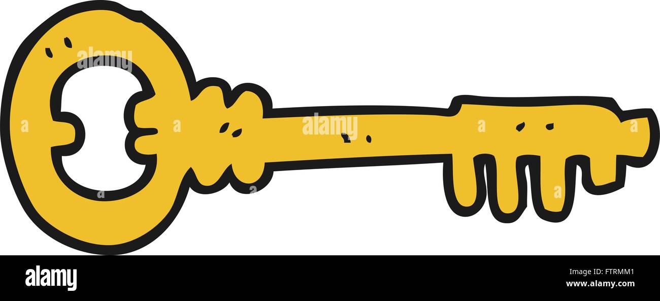 freehand drawn cartoon key Stock Vector Image & Art - Alamy
