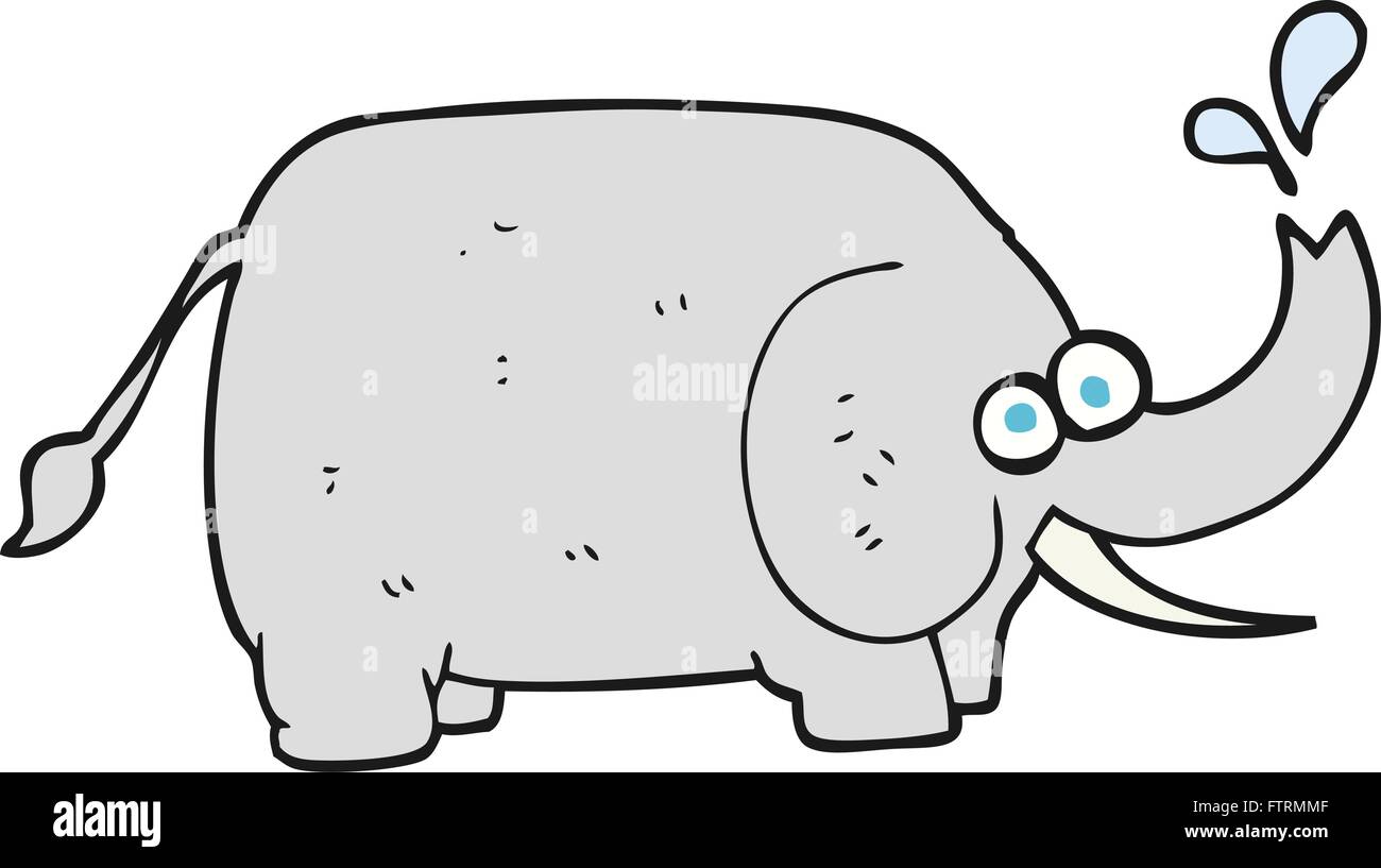 freehand drawn cartoon elephant Stock Vector Image & Art - Alamy