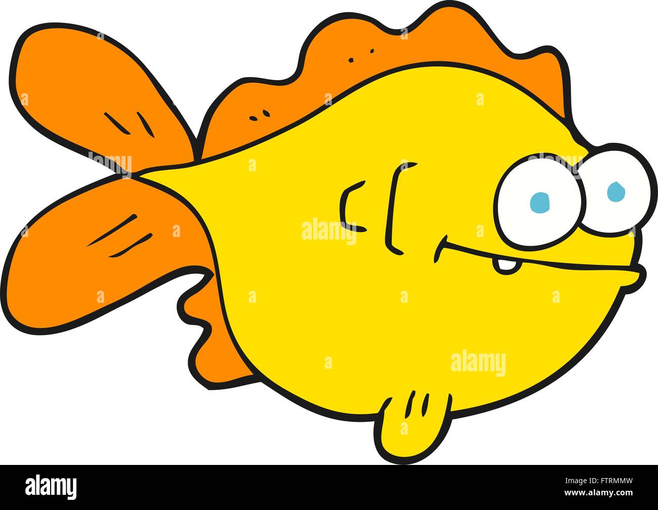 freehand drawn cartoon fish Stock Vector Image & Art - Alamy