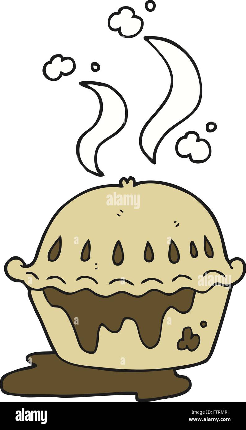 freehand drawn cartoon hot pie Stock Vector Image & Art - Alamy