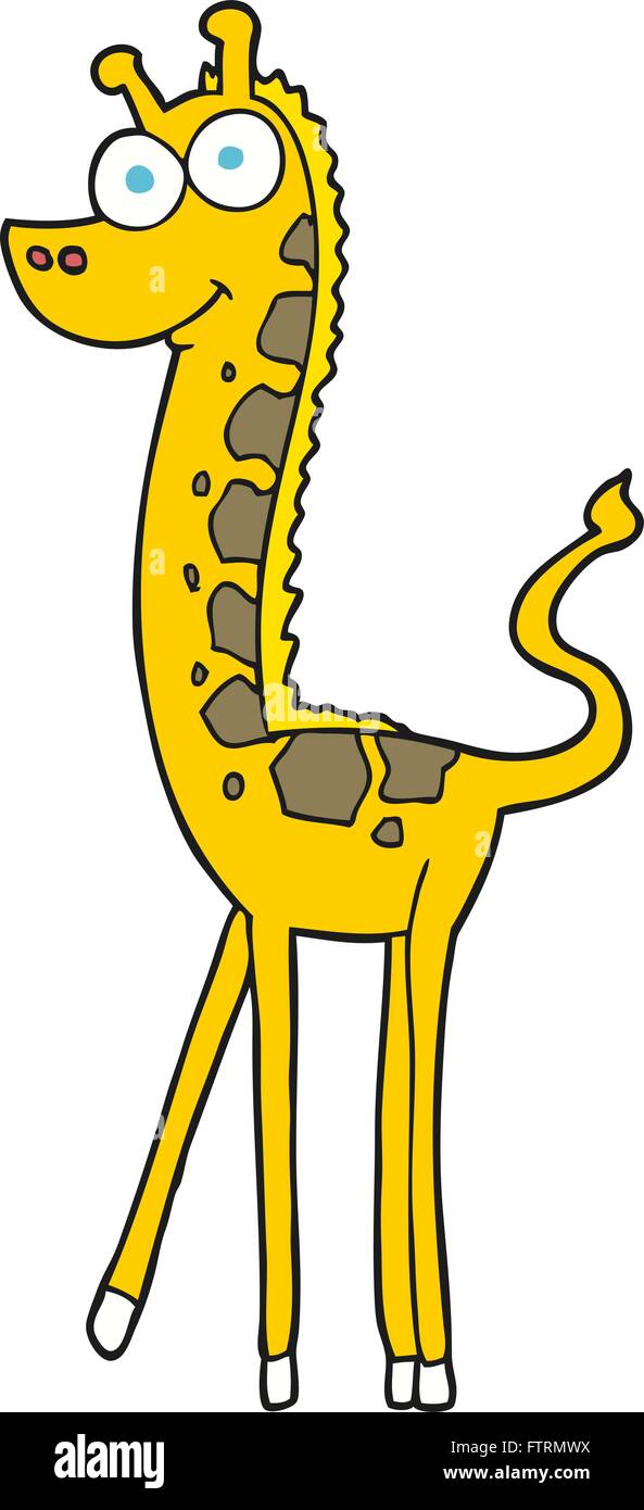 freehand drawn cartoon giraffe Stock Vector Image & Art - Alamy