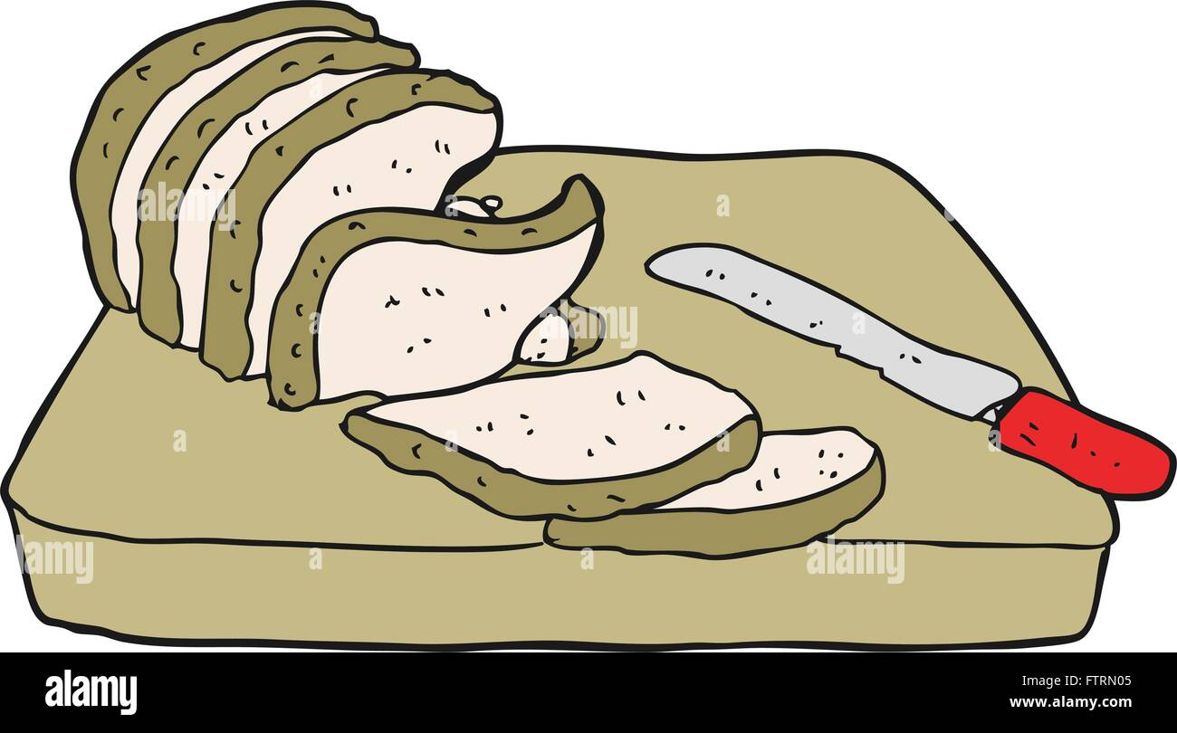 freehand drawn cartoon sliced bread Stock Vector Image & Art - Alamy