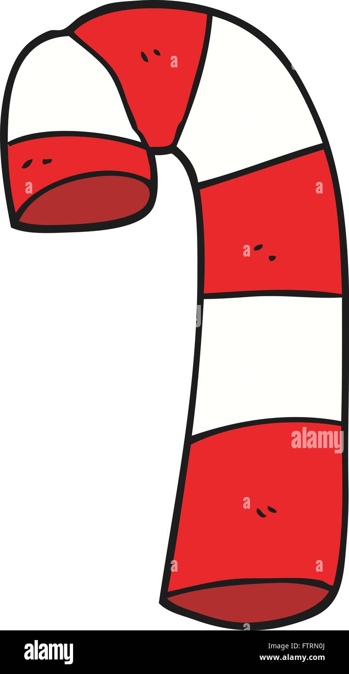 freehand drawn cartoon candy cane Stock Vector Image & Art - Alamy