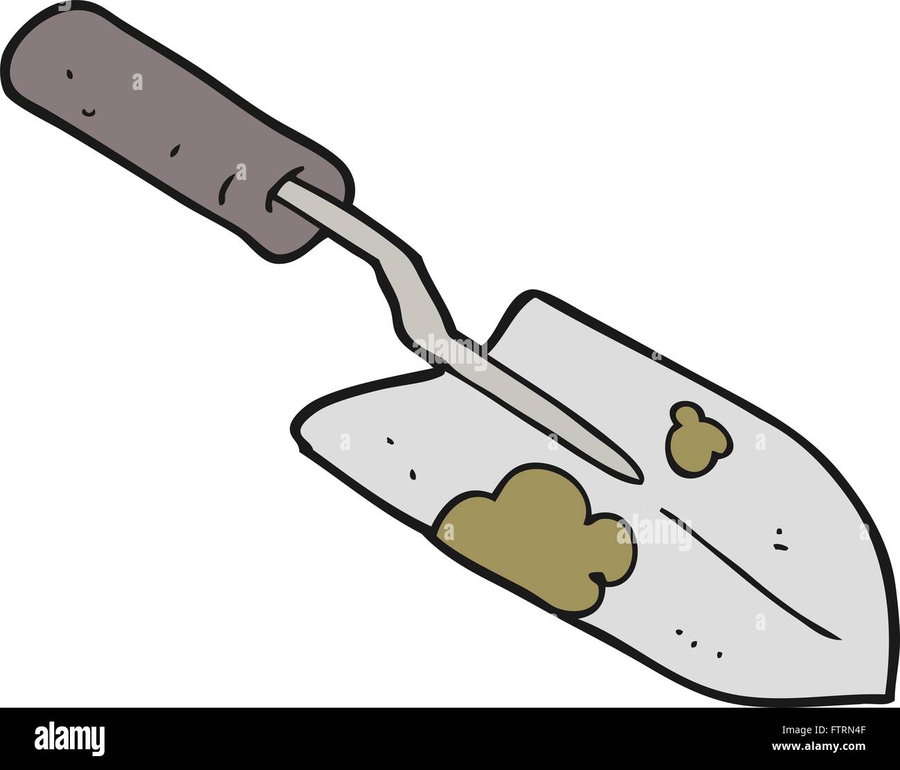 freehand drawn cartoon trowel Stock Vector Image & Art - Alamy