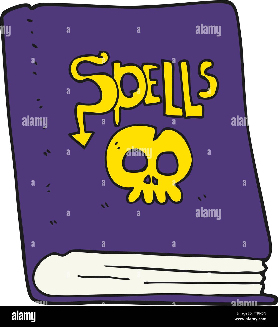 Spell book drawing clipart Stock Vector Images - Alamy