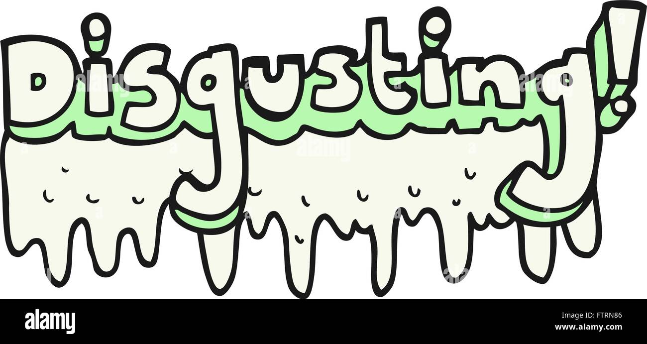 freehand drawn cartoon disgusting symbol Stock Vector Image & Art - Alamy