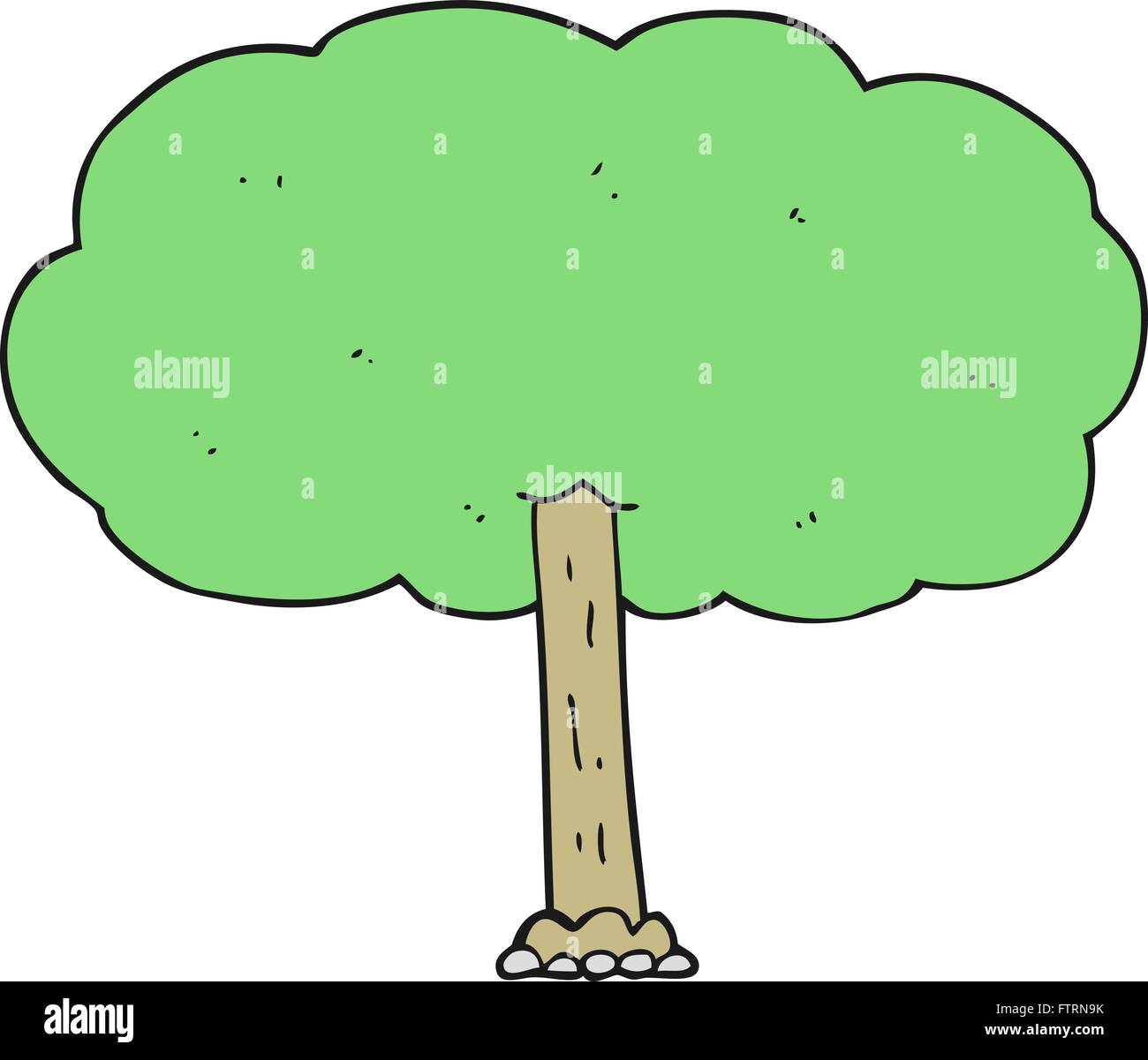 freehand drawn cartoon tree Stock Vector Image & Art - Alamy