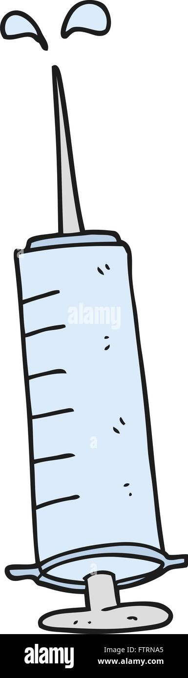 freehand drawn cartoon medical needle Stock Vector Image & Art - Alamy