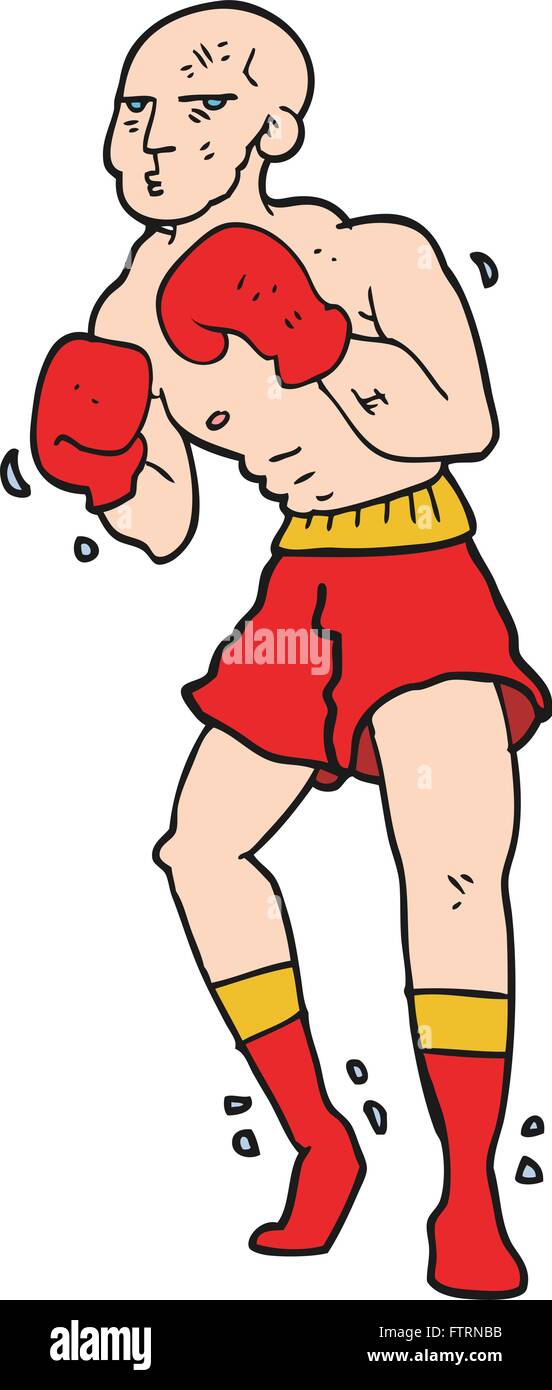 freehand drawn cartoon boxer Stock Vector Image & Art - Alamy