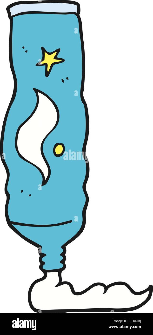 freehand drawn cartoon toothpaste tube Stock Vector Image & Art - Alamy
